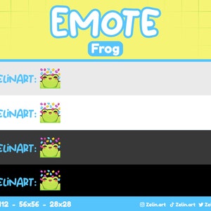 Frog Celebrate Hype | Emote for Twitch, Discord and Youtube | Stream ...