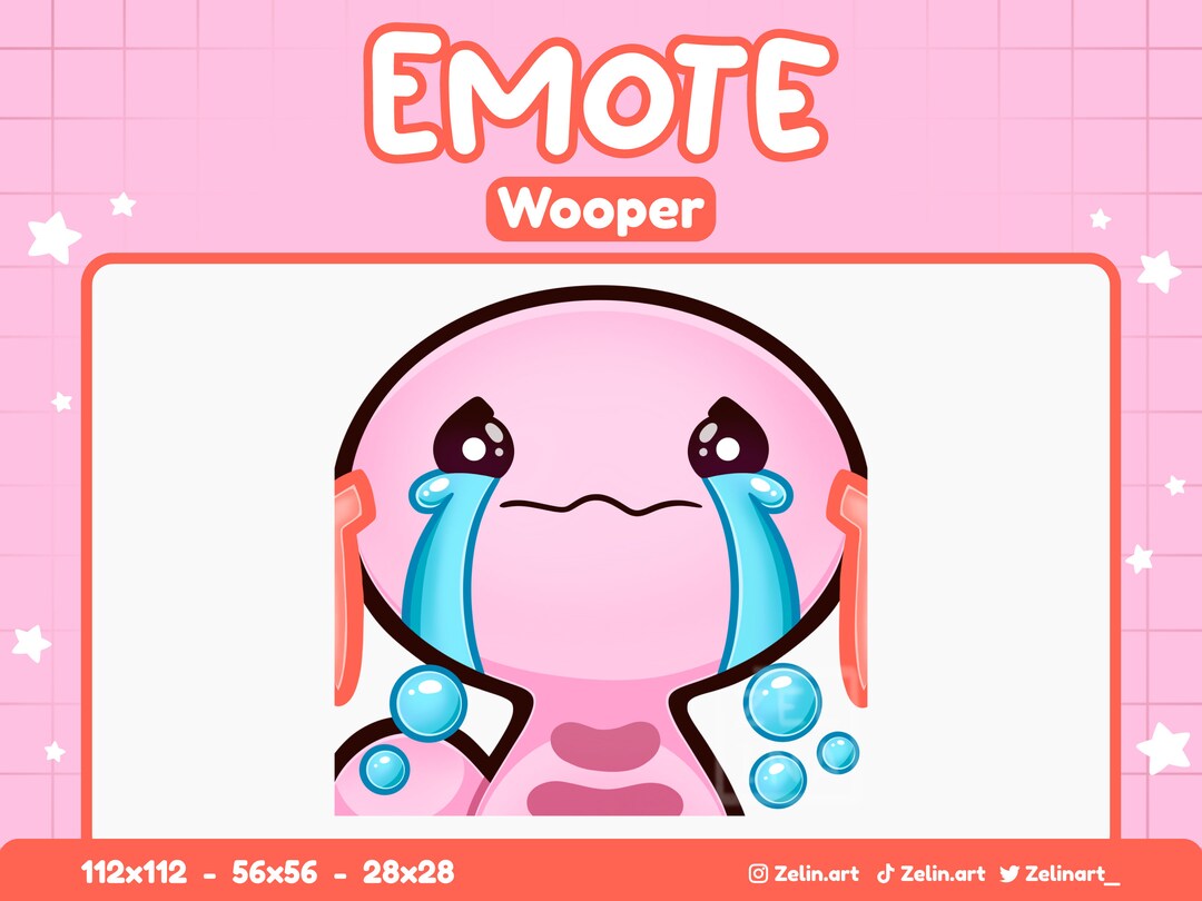 Shiny Wooper Sad Crying | Emote for Twitch, Discord and Youtube ...