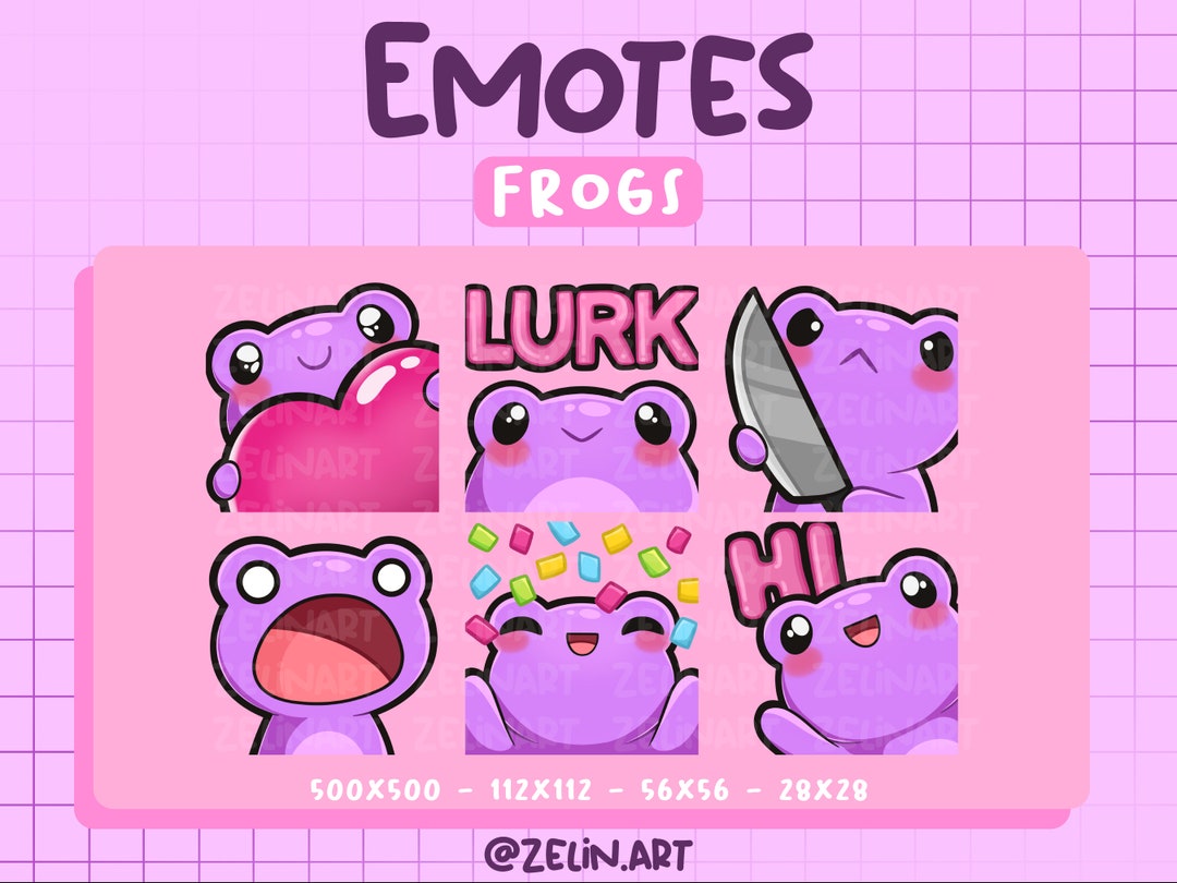 Frogs Emote Bundle for Twitch Discord and Youtube Stream - Etsy