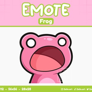 Frog Shocked Gasp | Emote for Twitch, Discord and Youtube | Stream ...