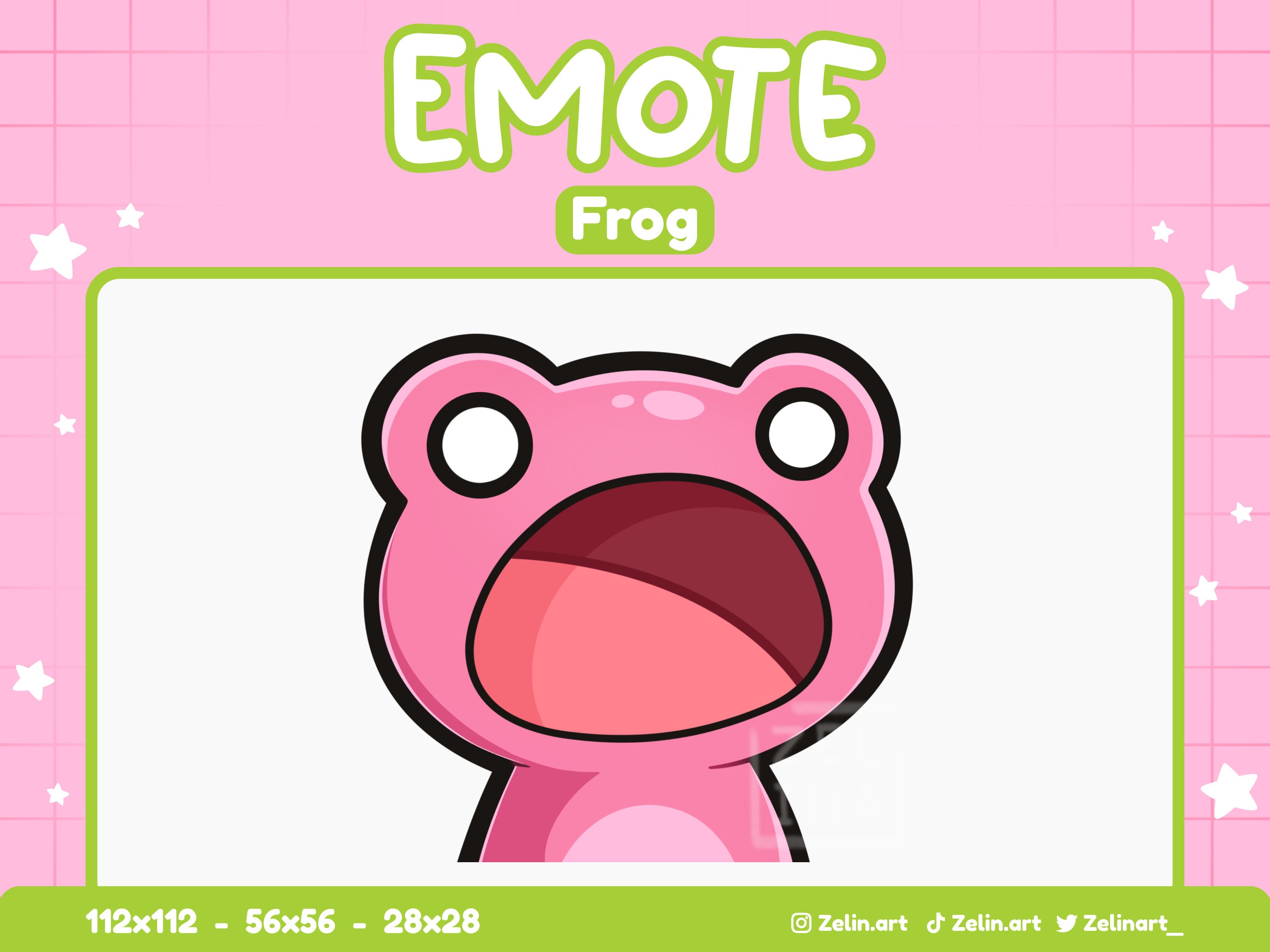 Frog Shocked Gasp | Emote for Twitch, Discord and Youtube | Stream ...