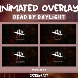 DBD ANIMATED Overlays/scenes for Twitch and Youtube | Starting, Be ...