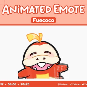 ANIMATED Fuecoco Wiggle | Emote for Twitch, Discord and Youtube ...