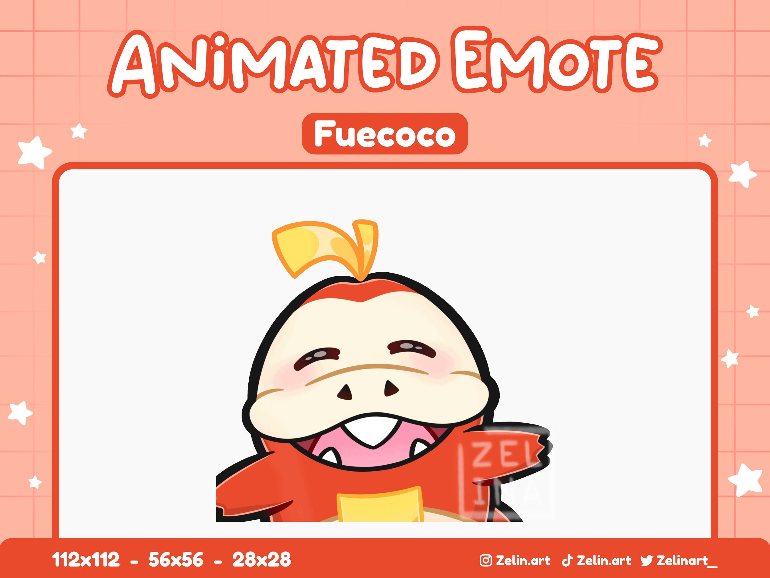 ANIMATED Fuecoco Wiggle | Emote for Twitch, Discord and Youtube ...