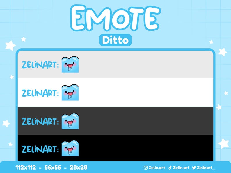 Shiny Ditto Drool | Emote for Twitch, Discord and Youtube | Stream ...