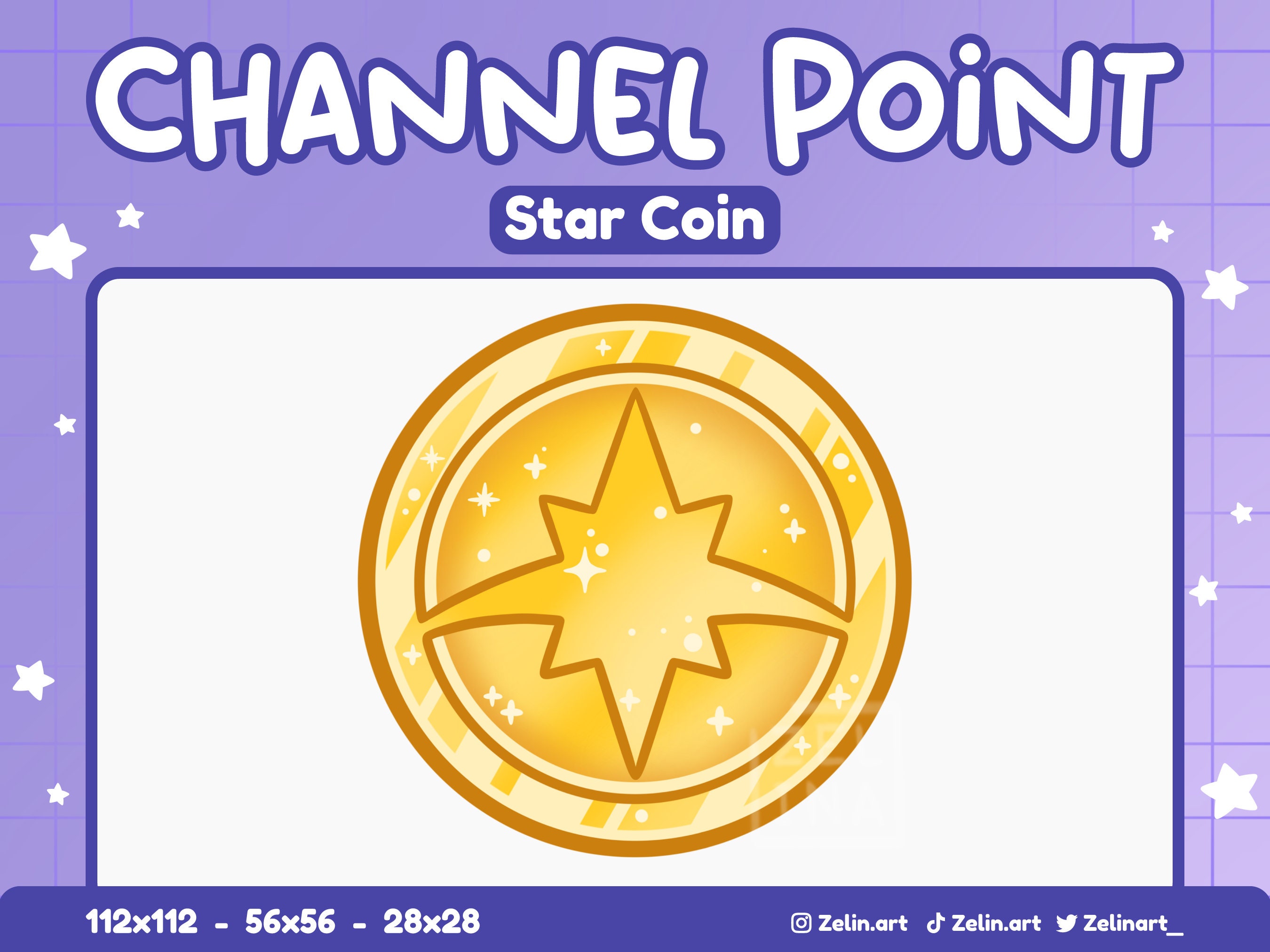 Star Coin | Channel Point / Emote for Twitch, Discord and Youtube ...