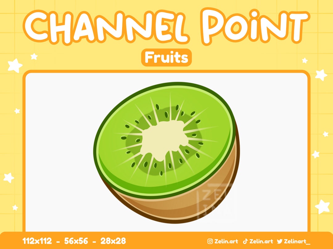 Kiwi Fruit | Channel Point / Emote for Twitch, Discord and Youtube ...