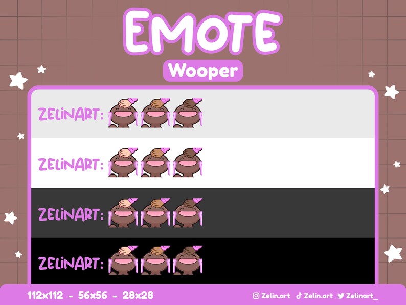 Paldean Wooper Pet | Emote for Twitch, Discord and Youtube | Stream ...