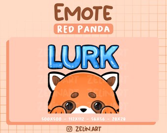 Cute Red Panda Woah Emote for Twitch Discord and Youtube - Etsy