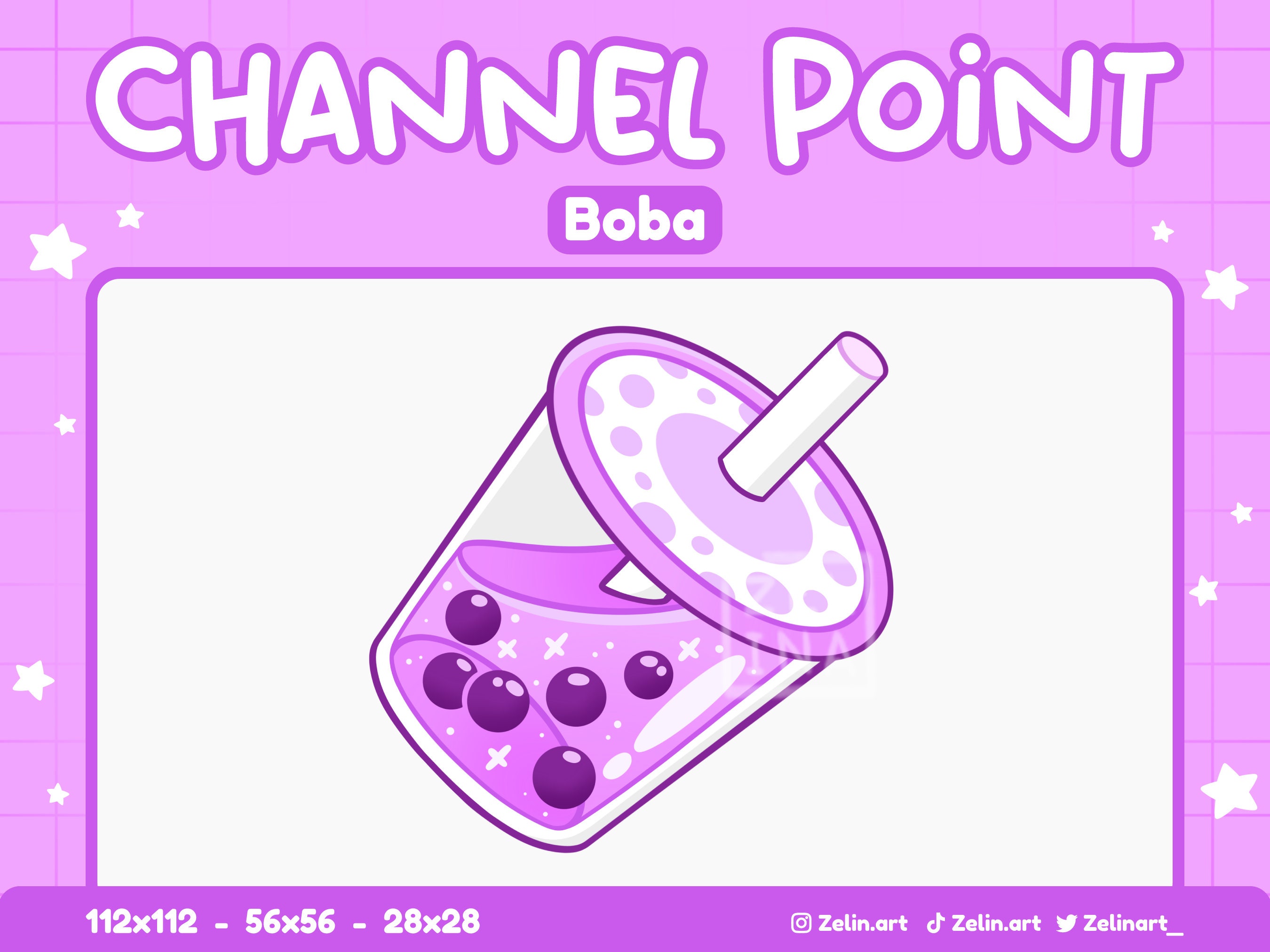 Boba Drink | Channel Point / Emote for Twitch, Discord and Youtube ...
