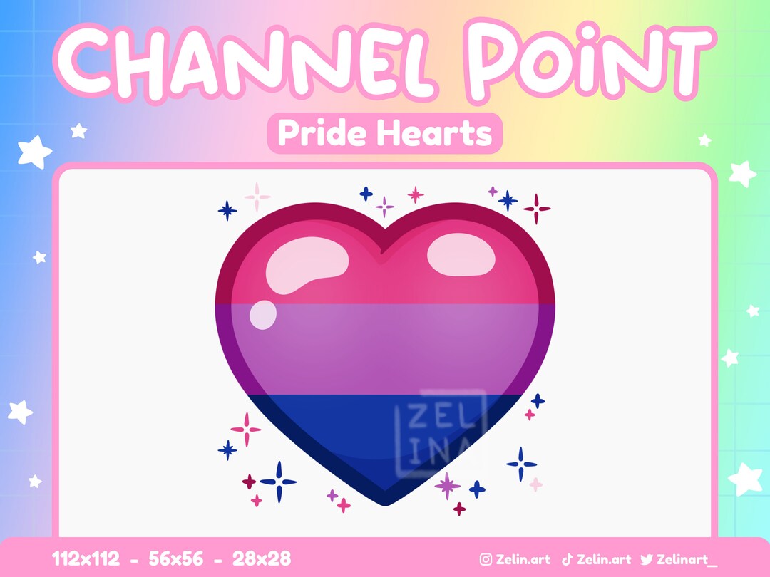 Pride Heart Channel Point / Emote for Twitch, Discord and Youtube ...