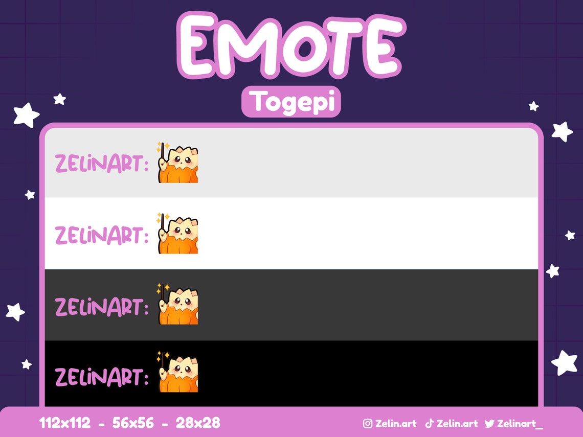 Togepi Halloween Magic | Emote for Twitch, Discord and Youtube | Stream ...