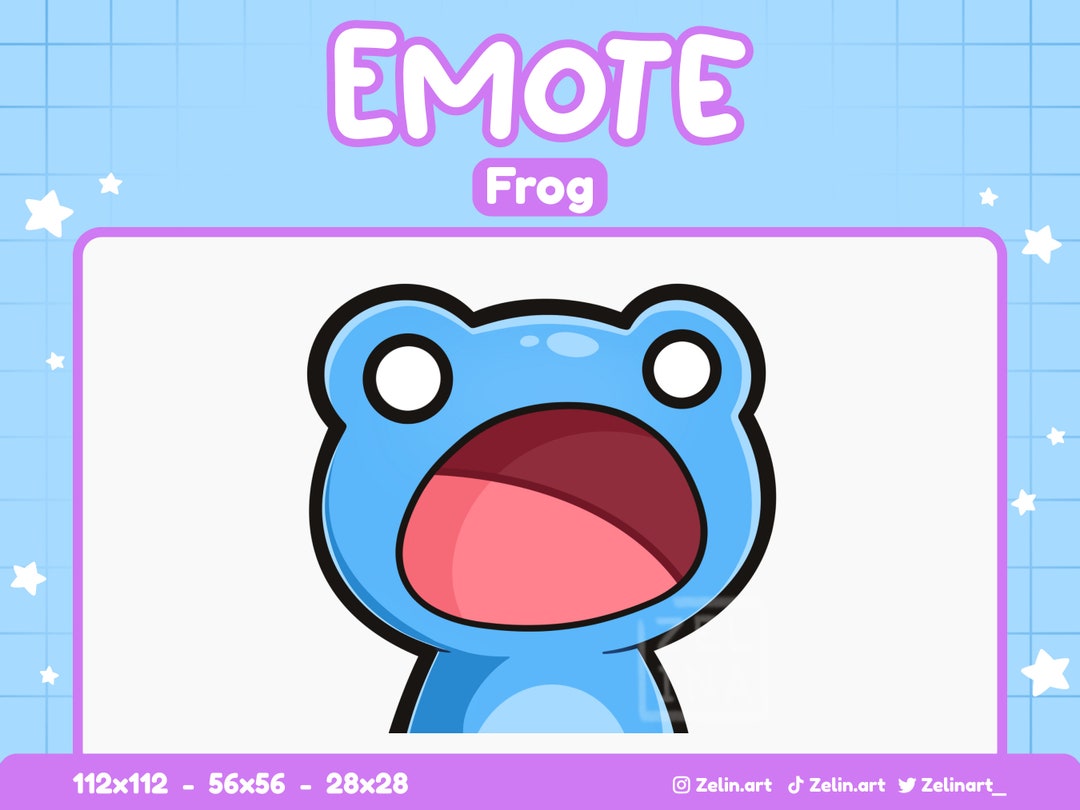 Frog Shocked Gasp | Emote for Twitch, Discord and Youtube | Stream ...