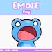 Frog Shocked Gasp | Emote for Twitch, Discord and Youtube | Stream ...