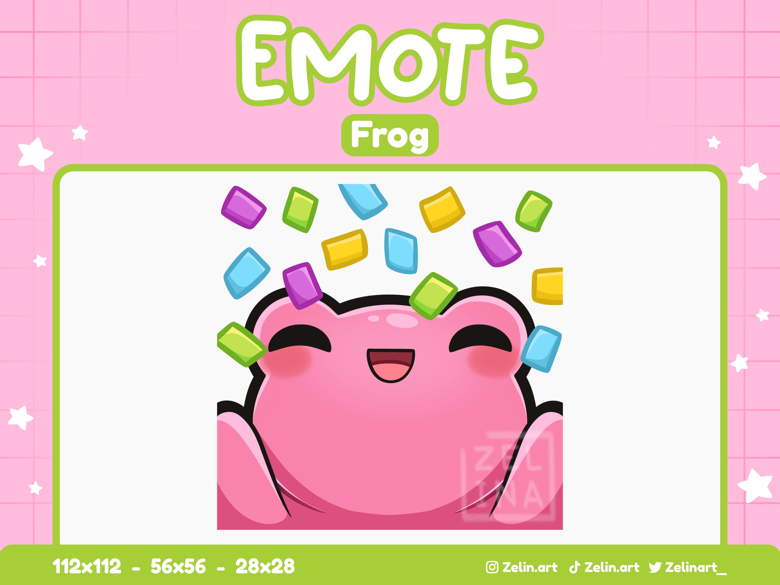 Frog Celebrate Hype | Emote for Twitch, Discord and Youtube | Stream ...