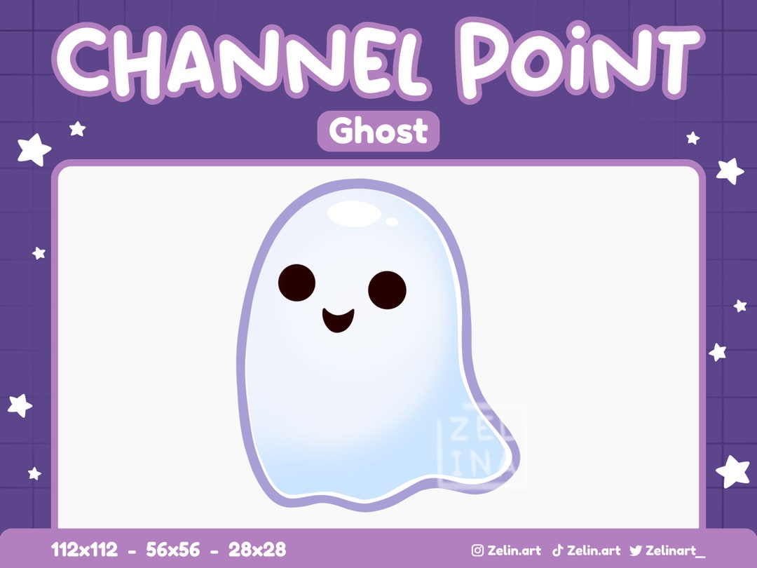 Halloween Happy Ghost | Channel Point / Emote for Twitch, Discord and ...
