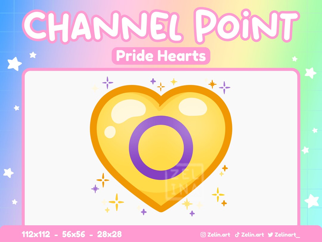 Pride Heart | Channel Point / Emote for Twitch, Discord and Youtube ...
