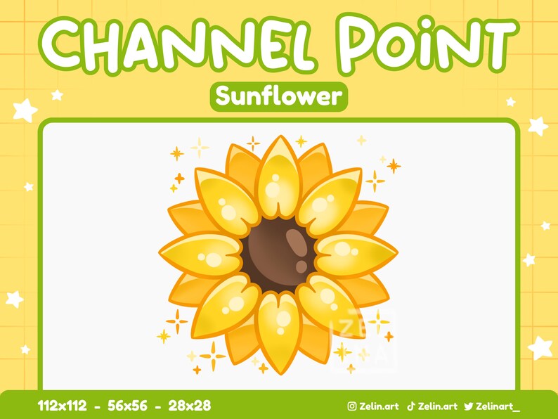 Sunflower | Channel Point / Emote for Twitch, Discord and Youtube ...