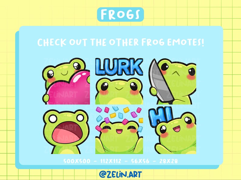 Frog Shocked Gasp Emote for Twitch Discord and Youtube - Etsy