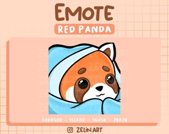 Cute Red Panda Woah Emote for Twitch Discord and Youtube - Etsy