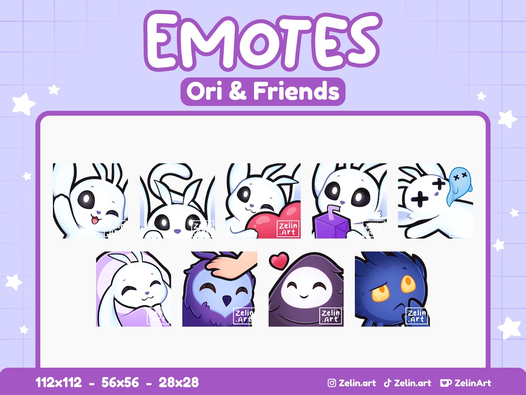 Ori, Ku, Naru and Gumo | Emote Bundle for Twitch, Discord and Youtube ...