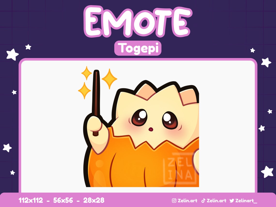 Togepi Halloween Magic Emote for Twitch, Discord and Youtube Stream ...
