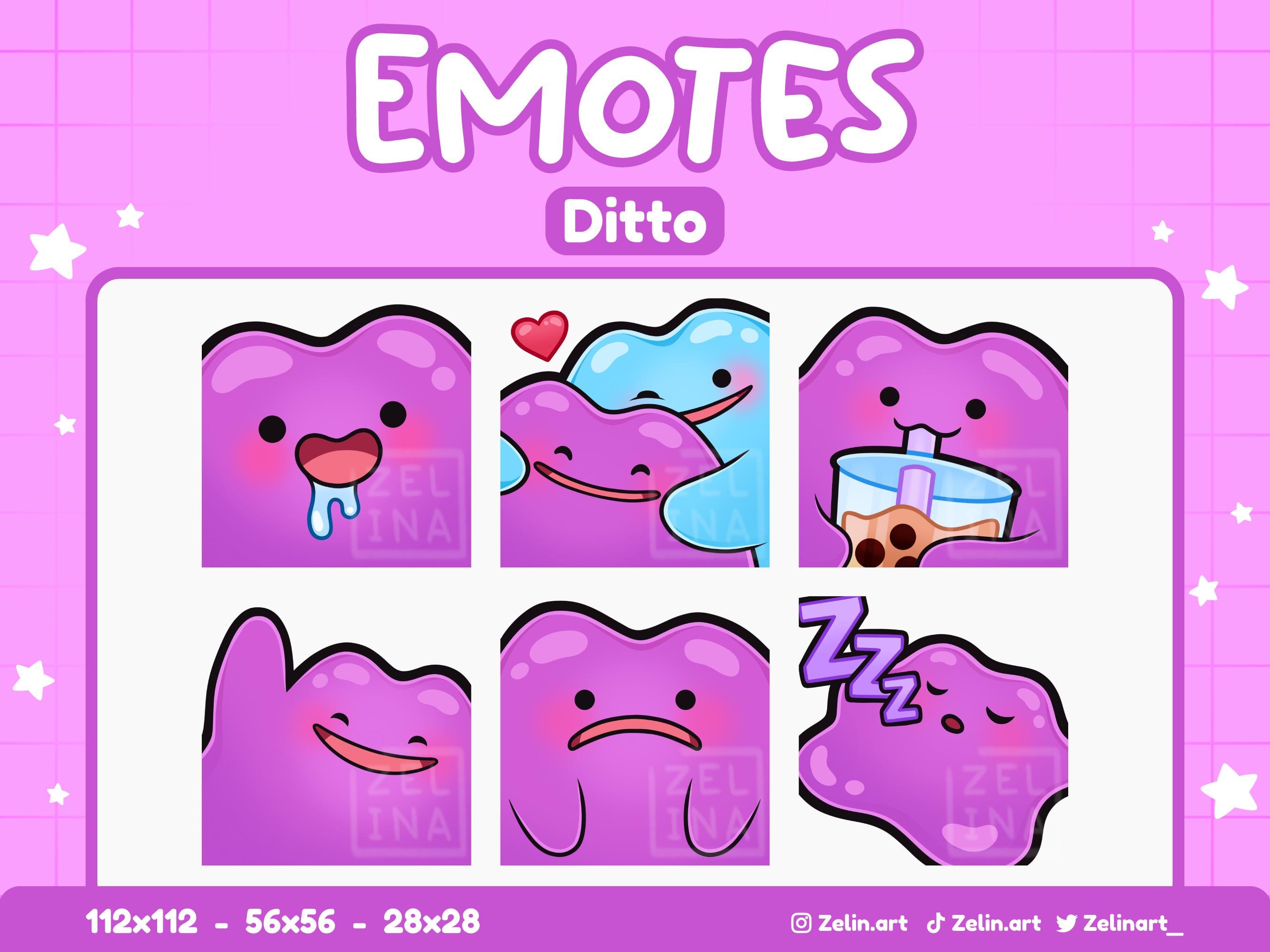 Ditto | Emote Bundle for Twitch, Discord and Youtube | Stream Assets ...