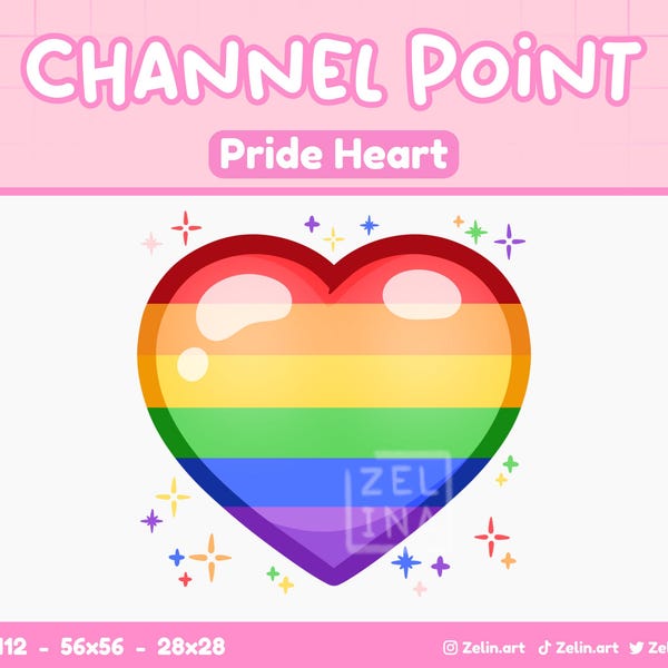 Rainbow Sticker Twitch - Etsy UK