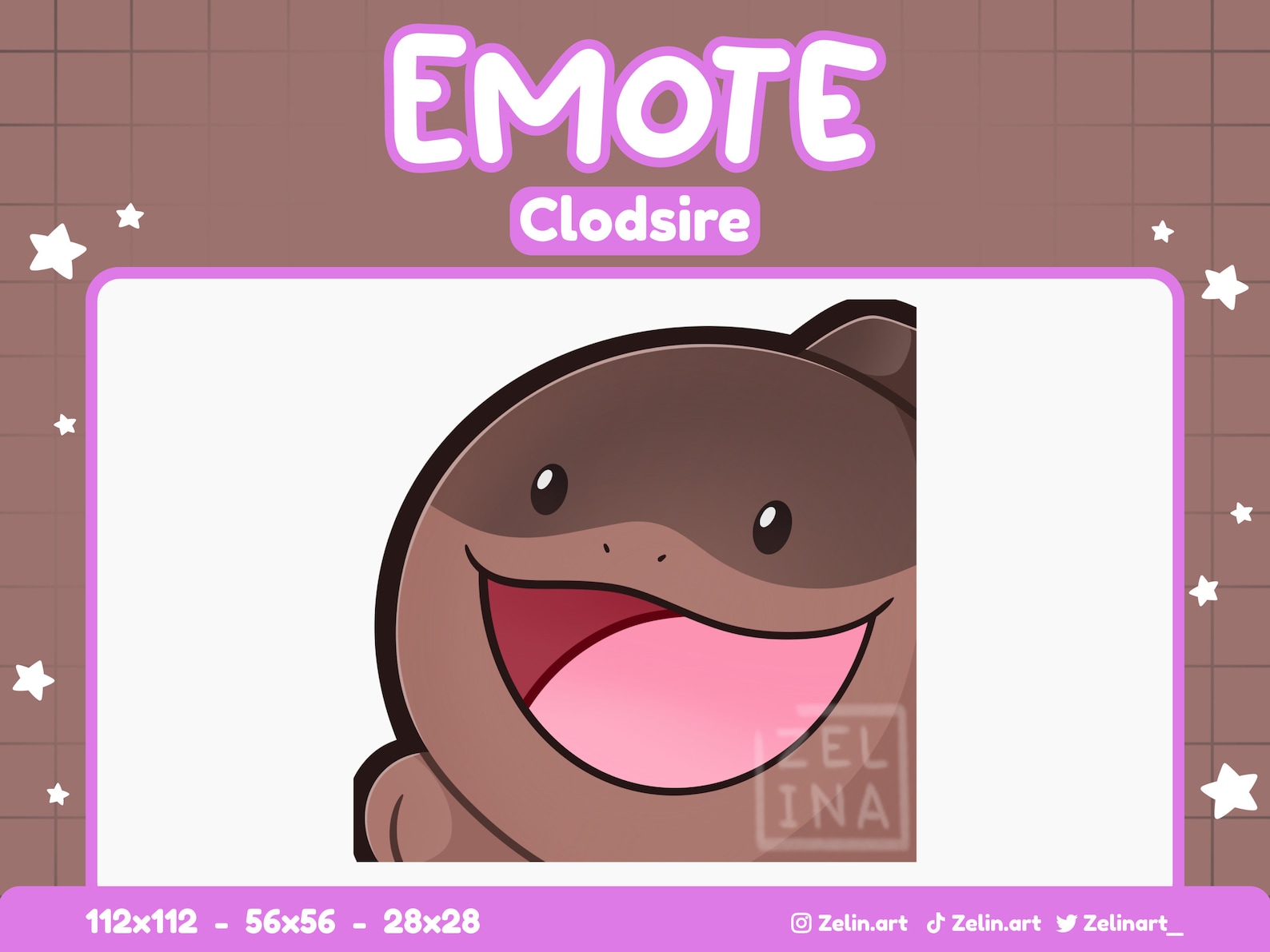 Clodsire Happy Smile | Emote for Twitch, Discord and Youtube | Stream ...