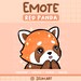 Cute Red Panda Woah Emote for Twitch, Discord and Youtube | Streamer ...