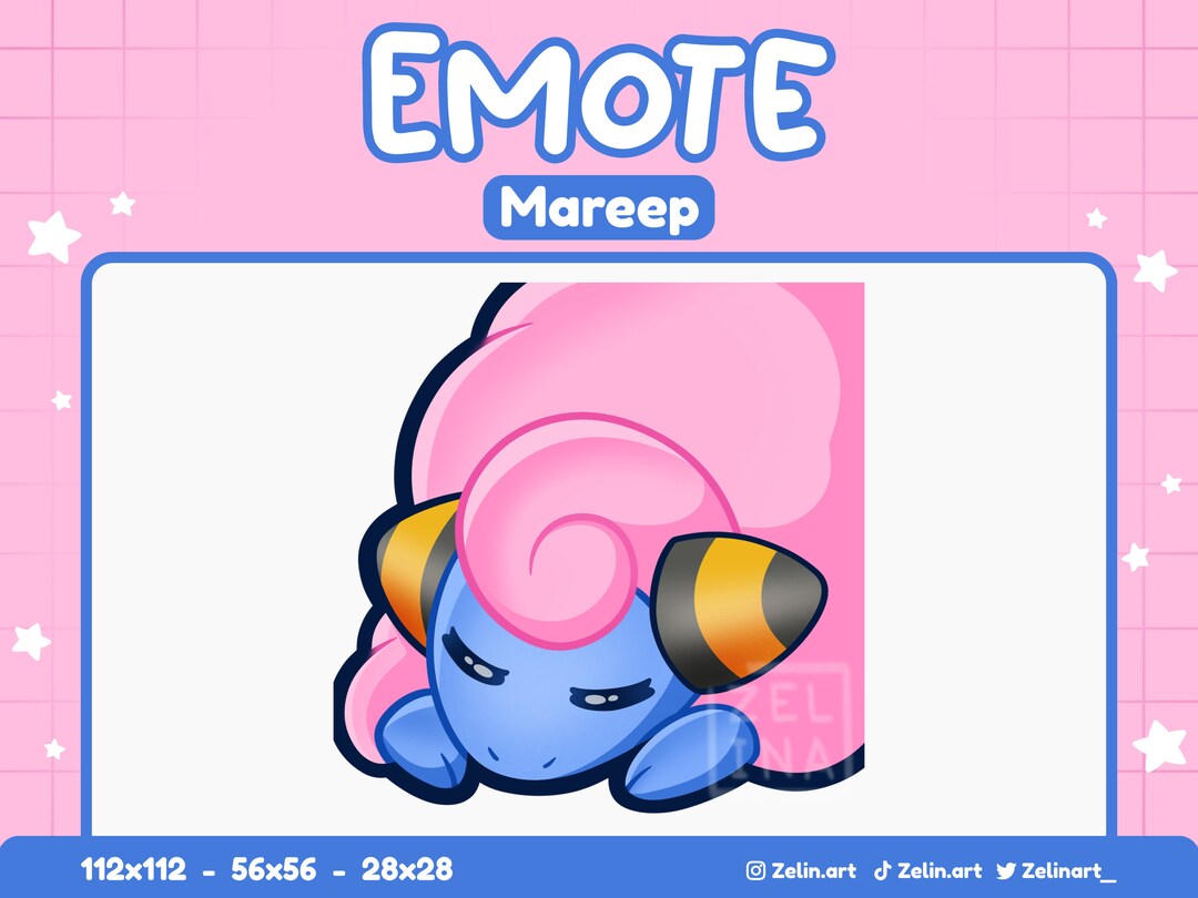 Shiny Mareep Sleep Tired | Emote for Twitch, Discord and Youtube ...
