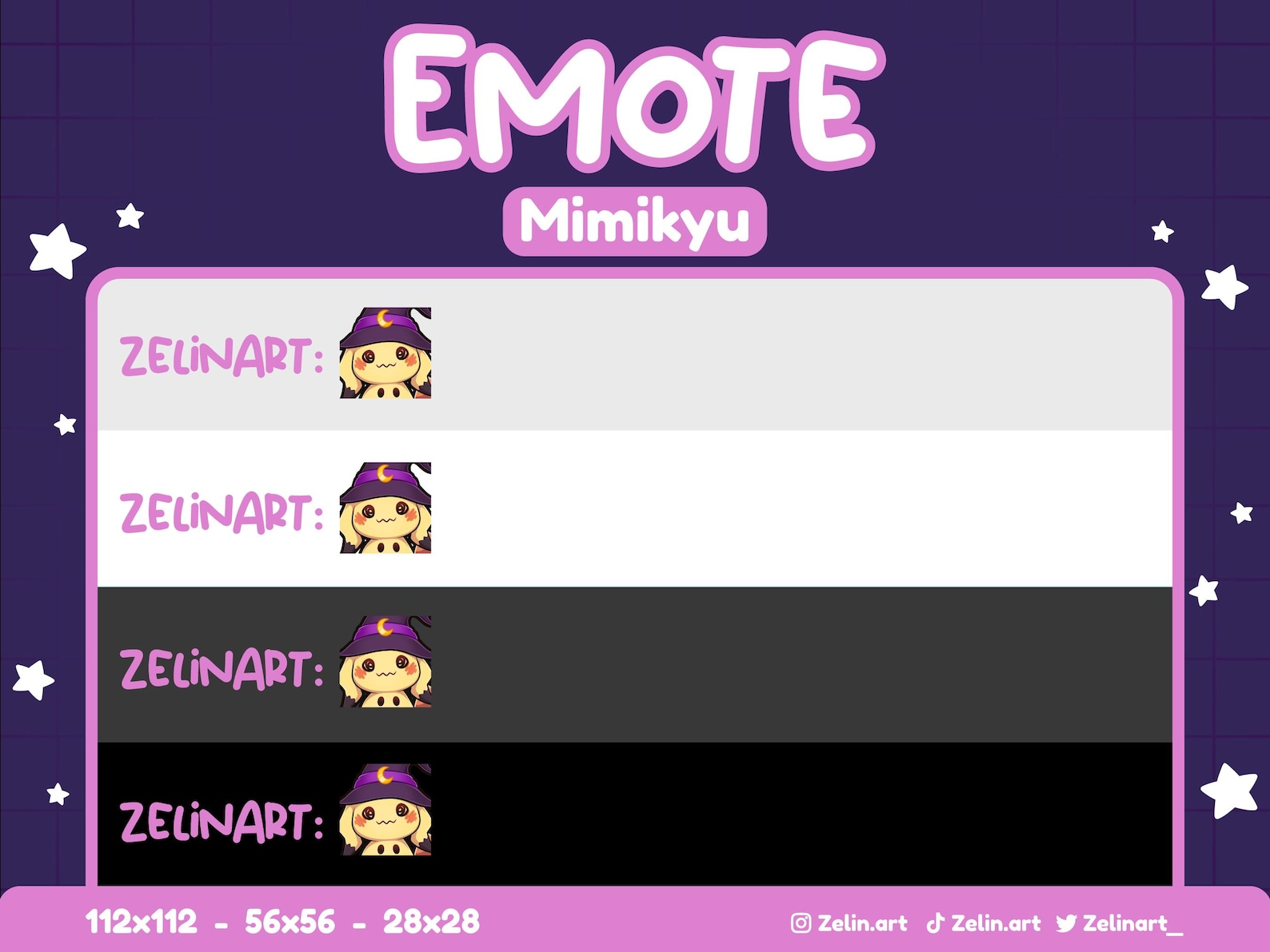 Mimikyu Halloween Witch | Emote for Twitch, Discord and Youtube ...