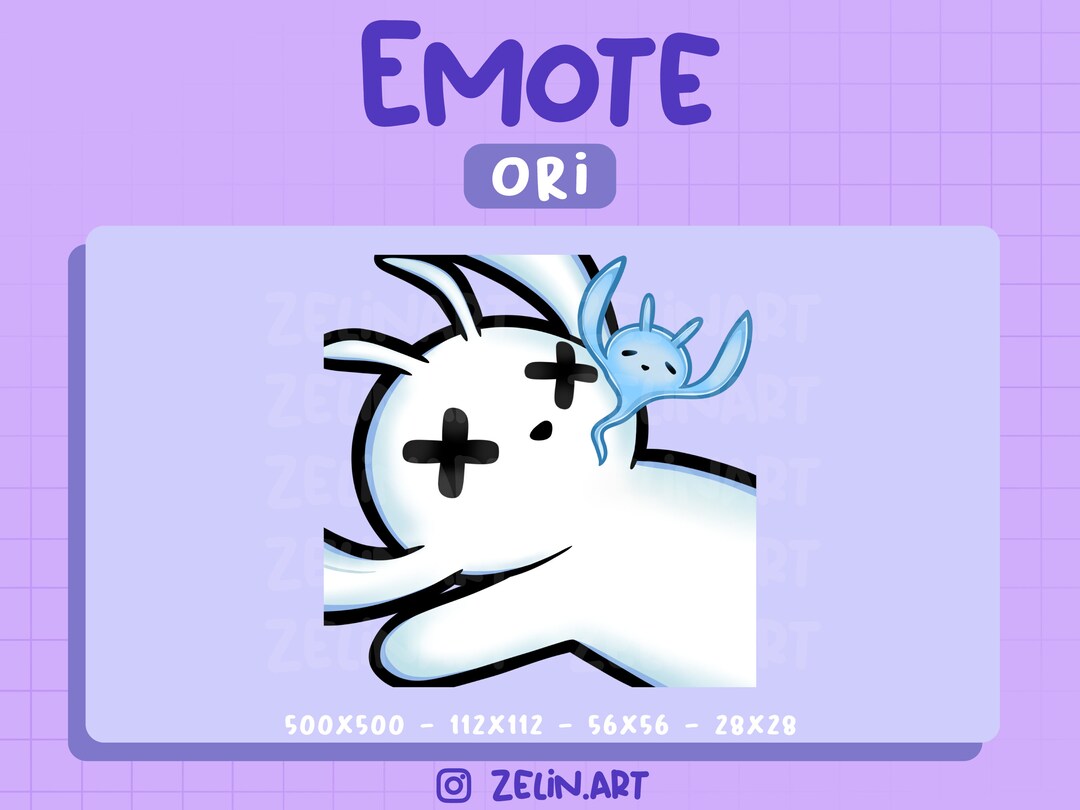 Cute Ori Dead Emote for Twitch, Discord and Youtube | Streamer Graphics ...