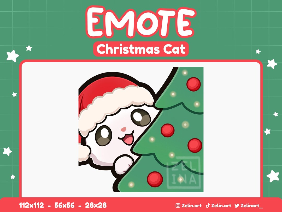White Christmas Tree | Emote for Twitch, Discord and Youtube | Stream ...