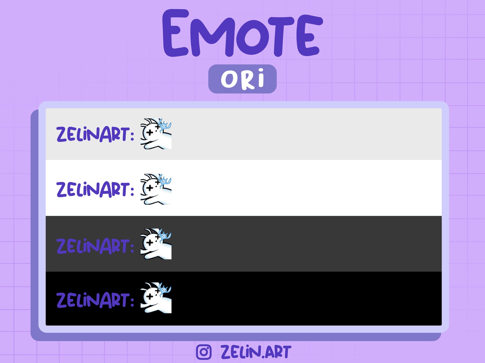 Cute Ori Dead Emote for Twitch Discord and Youtube Streamer - Etsy