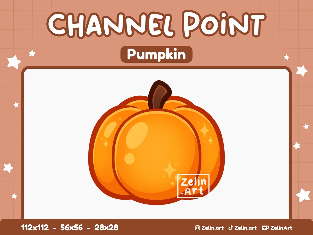 Pumpkin | Channel Point / Emote for Twitch, Discord and Youtube ...