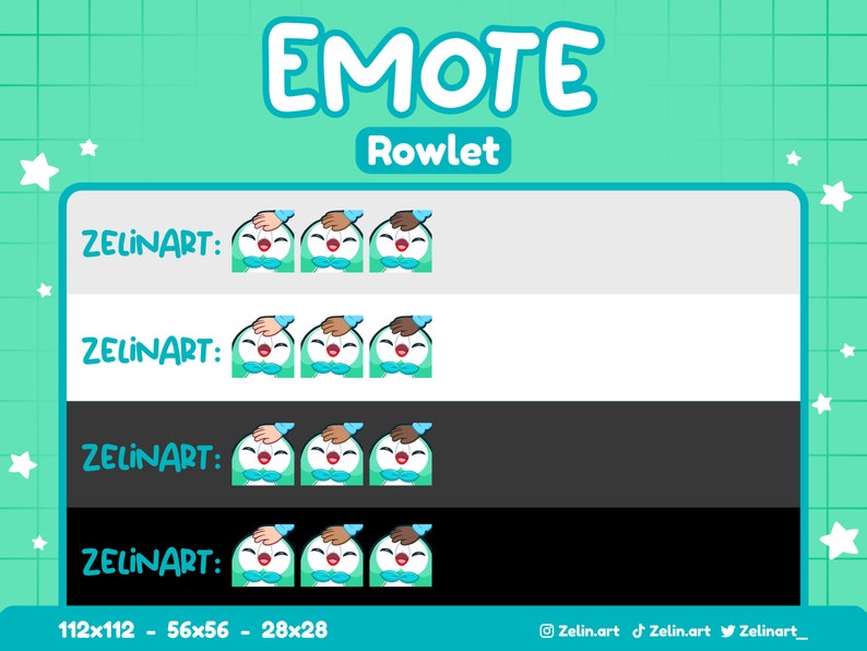 Shiny Rowlet Pet | Emote for Twitch, Discord and Youtube | Stream ...