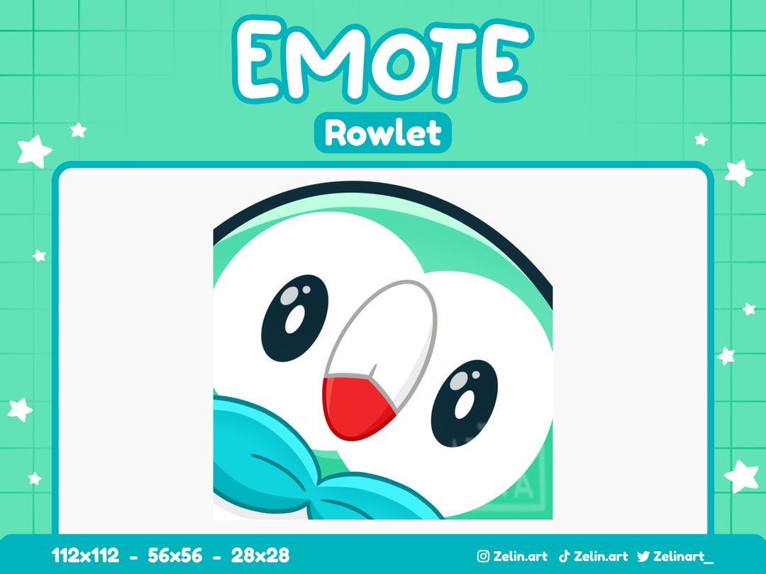 Shiny Rowlet Peek Lurk | Emote for Twitch, Discord and Youtube | Stream ...
