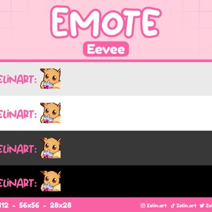 Eevee Boba Drink | Emote for Twitch, Discord and Youtube | Stream ...