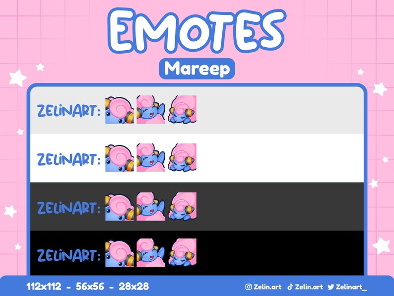 Shiny Mareep | Emote Bundle for Twitch, Discord and Youtube | Stream ...