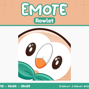 Rowlet Peek Lurk | Emote for Twitch, Discord and Youtube | Stream ...