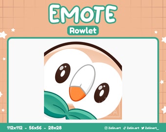 Rowlet Pet Emote for Twitch Discord and Youtube Stream - Etsy