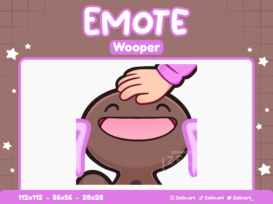 Paldean Wooper Pet | Emote for Twitch, Discord and Youtube | Stream ...