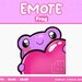 Frog Heart Love | Emote for Twitch, Discord and Youtube | Stream Assets ...