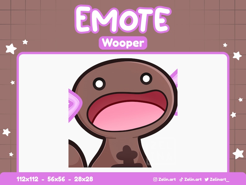 Paldean Wooper Shocked Gasp | Emote for Twitch, Discord and Youtube ...