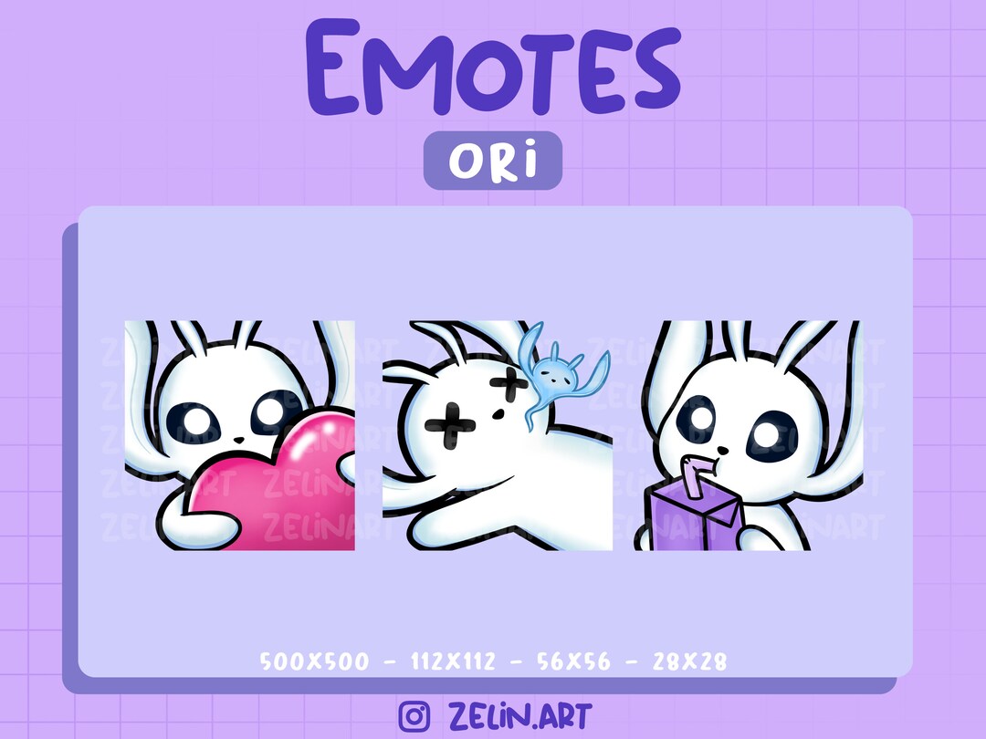 Cute Ori Emote Bundle for Twitch, Discord and Youtube Streamer Graphics ...