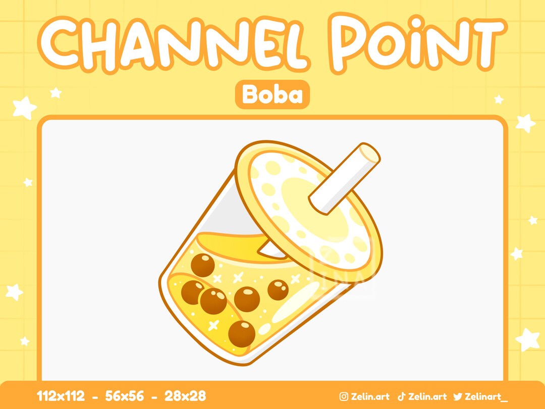 Boba Drink | Channel Point / Emote for Twitch, Discord and Youtube ...