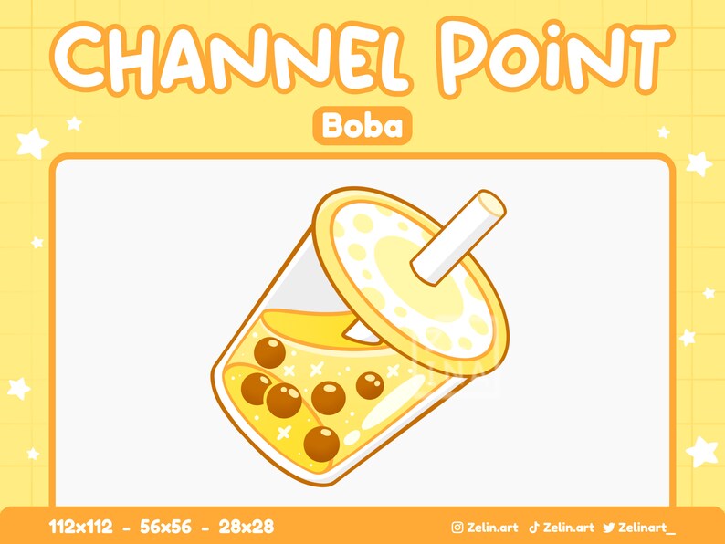 Boba Drink | Channel Point / Emote for Twitch, Discord and Youtube ...