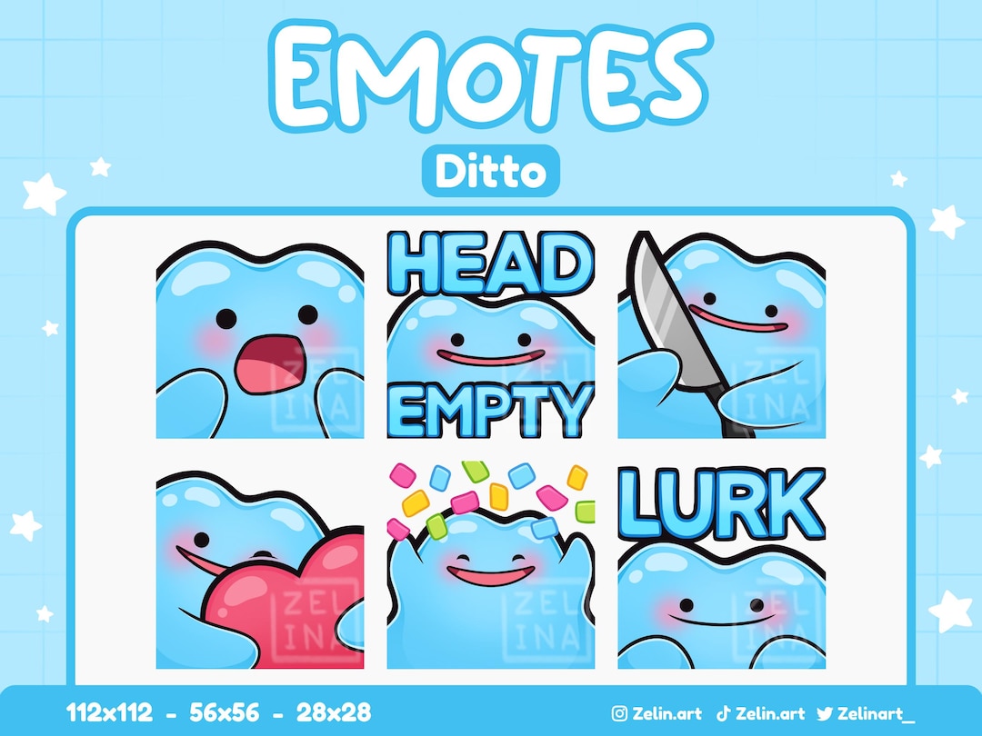 Shiny Ditto | Emote Bundle for Twitch, Discord and Youtube | Stream ...