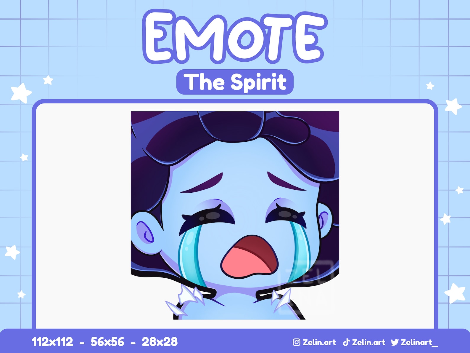 The Spirit Crying Sad Emote for Twitch, Discord and Youtube Stream ...